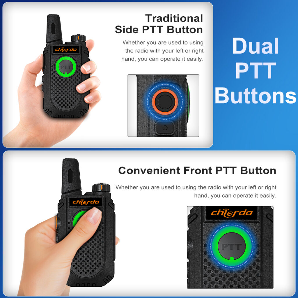 TC18 2W Walkie Talkie PTT Ganda Ringan Dan Kompak Untuk Restoran ...